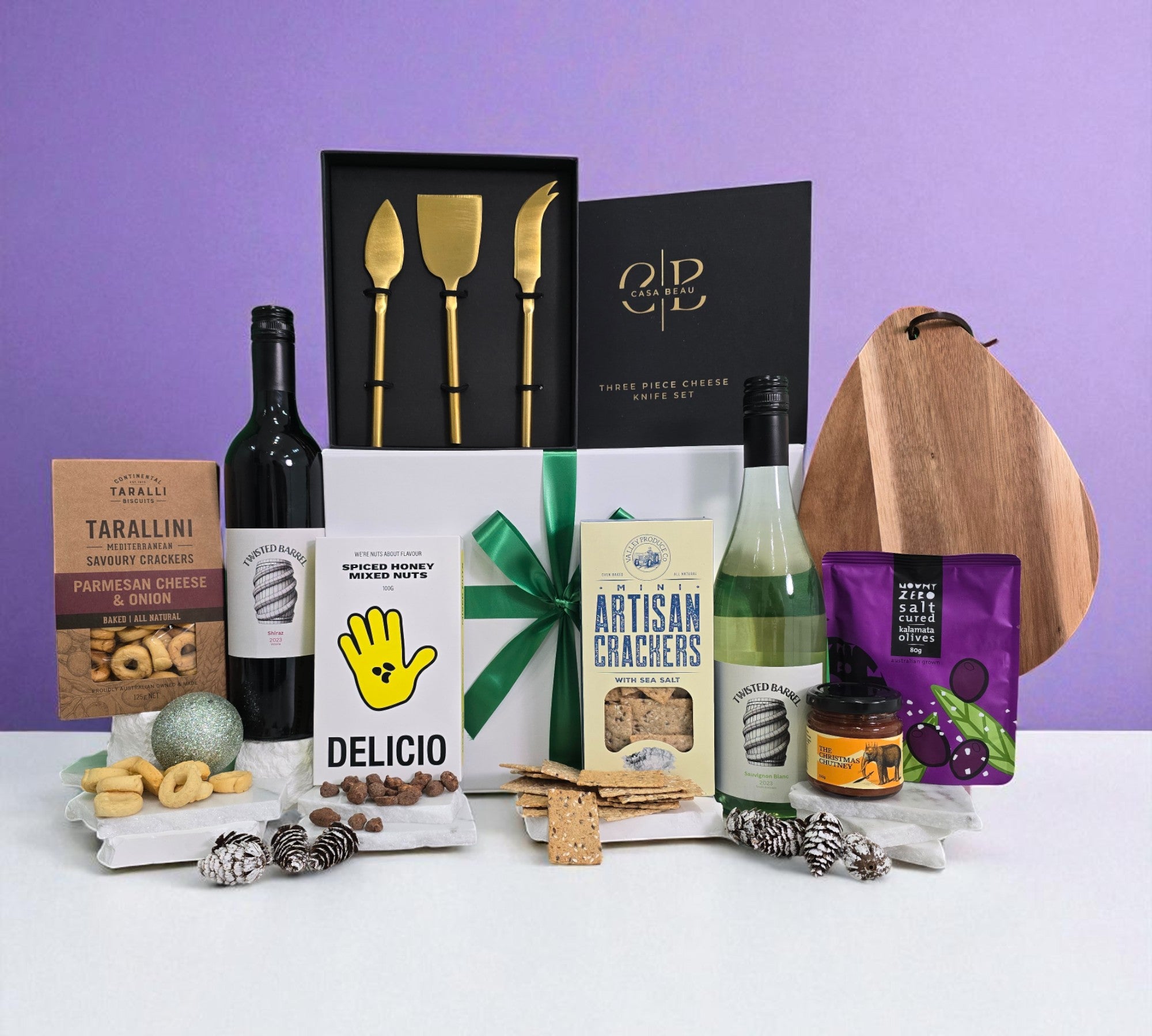 The Cheery Cheese & Wine Hamper | Gourmet Gift Delivery Australia