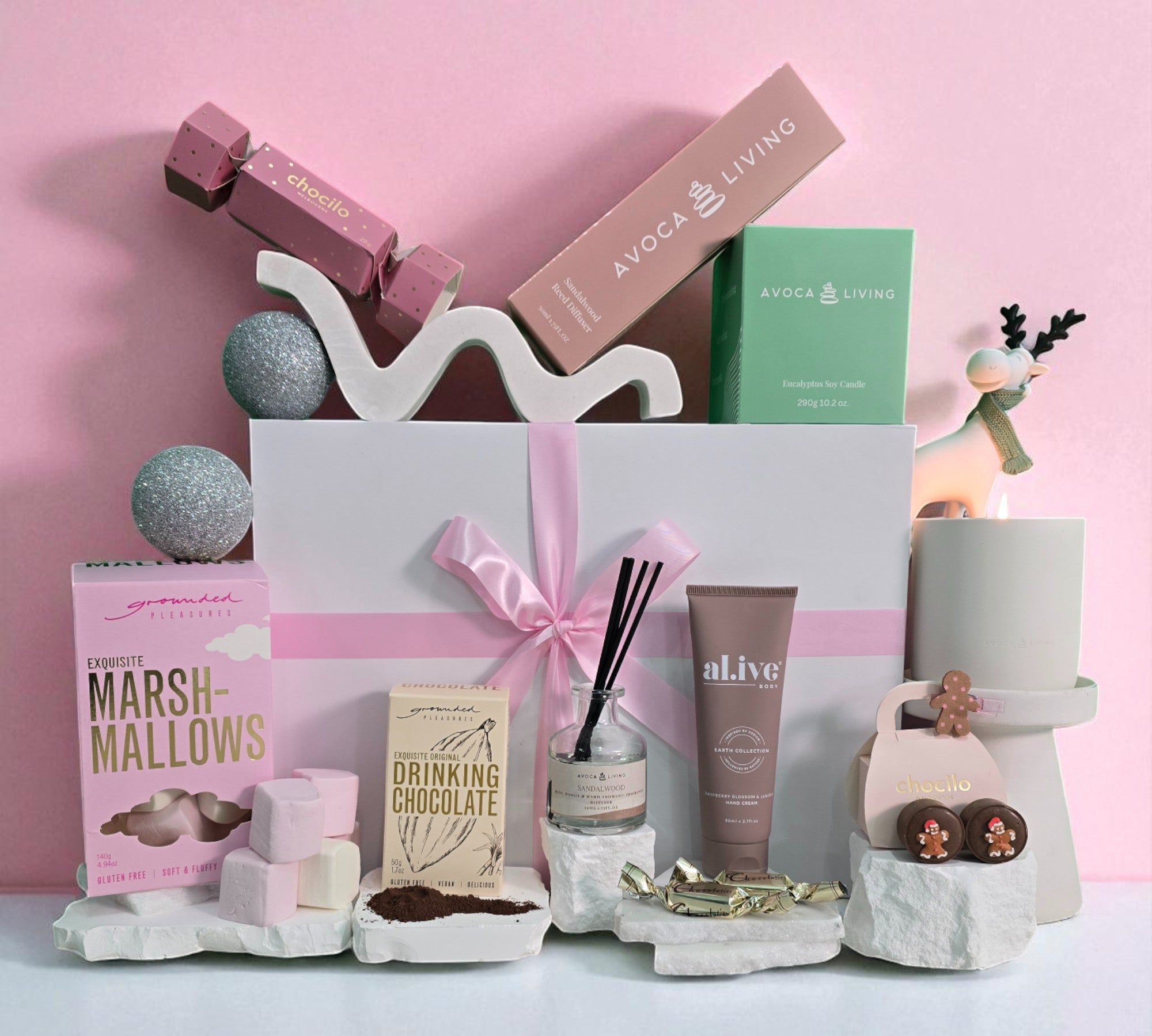 The Holiday Relaxation Gift Box | Hot Chocolate & Self-Care Hamper ...